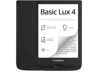 E-book POCKETBOOK 618 Basic Lux 4 Ink Black, černý | Oáza - eshop